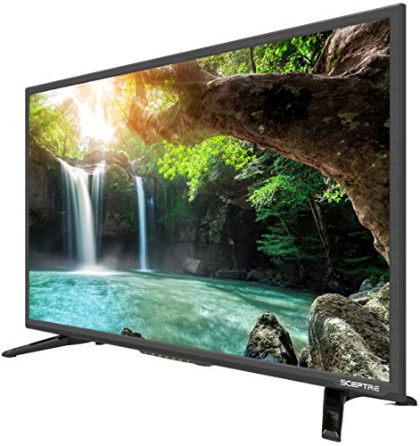 Sceptre 32 inch Full 1080p LED HDTV HDMI USB MHL VGA with Clear QAM, Machine Black