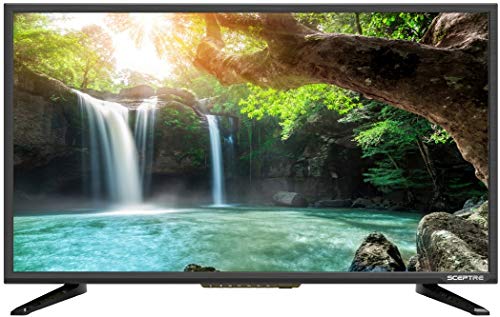 Sceptre 32 inch Full 1080p LED HDTV HDMI USB MHL VGA with Clear QAM, Machine Black