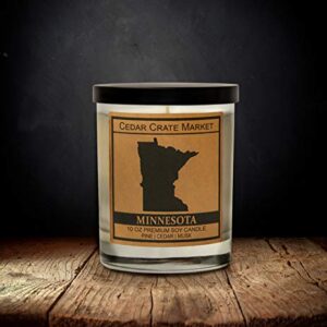 Minnesota State Candle Gift, Show Your Home State Pride and Your Love for Your Hometown, Wherever You May be, Our State Candle Will Remind You of Home, House Warming Gifts for New Home, Made in USA 