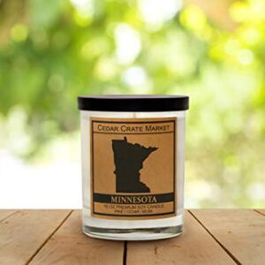 Minnesota State Candle Gift, Show Your Home State Pride and Your Love for Your Hometown, Wherever You May be, Our State Candle Will Remind You of Home, House Warming Gifts for New Home, Made in USA 