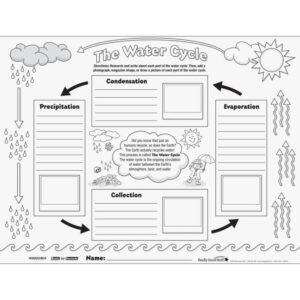 Really Good Stuff Ready-to-Decorate The Water Cycle Posters - 24 Posters