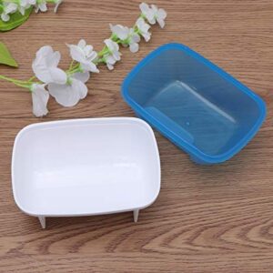 POPETPOP 2 Pcs Hamster Sand Bathroom Chinchilla Sand Bathroom Cleaning Tool Supplies Plastic Box for Hamster