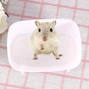 POPETPOP 2 Pcs Hamster Sand Bathroom Chinchilla Sand Bathroom Cleaning Tool Supplies Plastic Box for Hamster