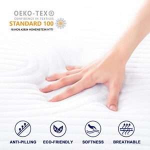 subrtex 5 Inch Queen Gel Memory Foam Mattress with Removable Soft Cover, Body Support Pressure Relieving Mattress, CertiPUR-US Certified, Bed in A Box(5 Inch, Queen)