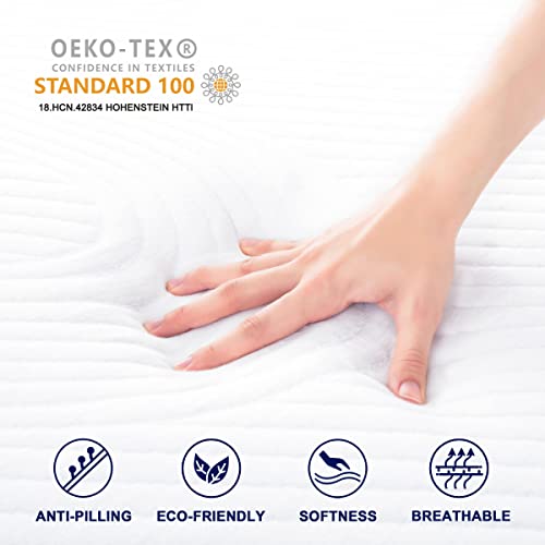 subrtex 5 Inch Queen Gel Memory Foam Mattress with Removable Soft Cover, Body Support Pressure Relieving Mattress, CertiPUR-US Certified, Bed in A Box(5 Inch, Queen)