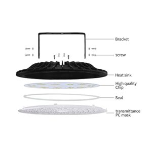 500W UFO LED High Bay Lights,65000LM Factory Warehouse Industrial Lighting,IP67 LED Commercial Lights-LED Garage Lights for Factory Workshop Barn