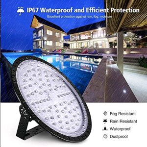 500W UFO LED High Bay Lights,65000LM Factory Warehouse Industrial Lighting,IP67 LED Commercial Lights-LED Garage Lights for Factory Workshop Barn