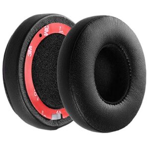 ear pads cushions for beats solo replacement memory foam earpads cushions compatible with solo 2 & 3 wireless on-ear headphones, left/right pair (black)