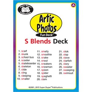 Super Duper Publications | Articulation Photos S Blends Sound Fun Deck Flash Cards | Educational Learning Resource for Children