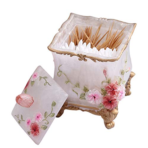 SELLONWANELO Qtip Cotton Ball Swab Holder Organizer Dispenser Container Makeup Pads Canister for Bathroom Kitchen