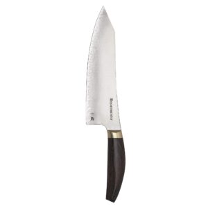 messermeister kawashima 8” chef’s knife - sg2 powdered steel, eco-brass bolster & walnut pakkawood handle - made in seki, japan