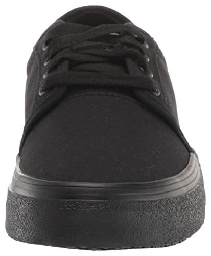 Shoes for Crews Merlin, Men's, Women's, Unisex Slip Resistant Food Service Work Sneakers, Canvas, Black, Men's Size 13/ Women's Size 14.5