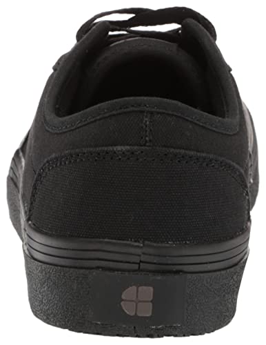 Shoes for Crews Merlin, Men's, Women's, Unisex Slip Resistant Food Service Work Sneakers, Canvas, Black, Men's Size 13/ Women's Size 14.5