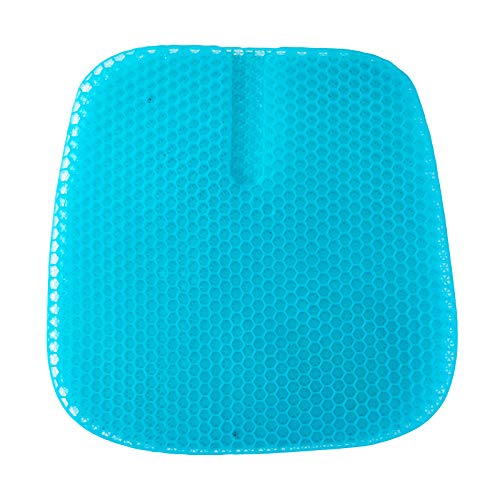 LUCKYLIFE Gel Seat Cushion 2020 Latest Large Size Double Seat Cushion for Office Chair Car Wheelchair, Pressure Relief Back Tailbone Pain