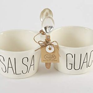 Mud Pie Circa Guacamole and Salsa Serving Dish Sets (Bistro Salsa and Guac)