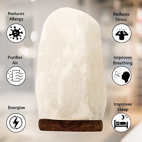 Crystal Hideaway Seasonal Affective Disorder White Salt Lamp | SAD Lamp