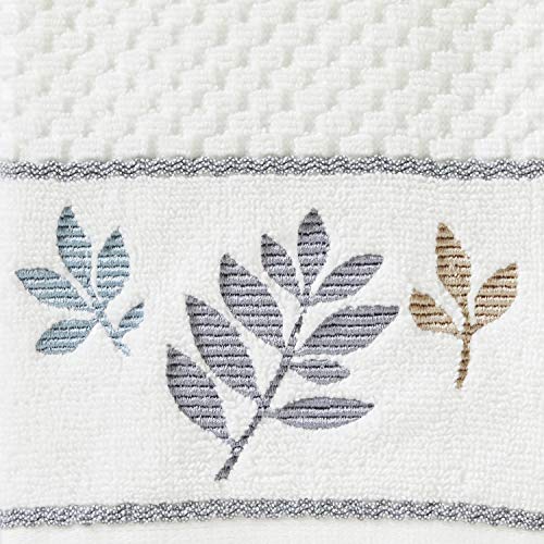 SKL Home by Saturday Knight Ltd Pencil Leaves Hand Towel, natural, (2-Pack)