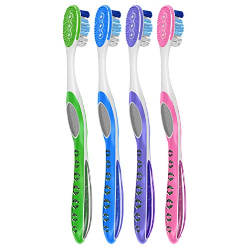 Colgate 360 Surround Manual Toothbrushes with Tongue and Cheek Cleaner, 6 Count