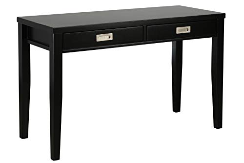 Amazon Brand – Stone & Beam Modern Home Office Writing Desk with Recessed Metal Handles, 48"W, Black