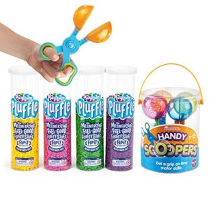 learning resources/educational insights fine motor sensory bin 8-pack - 4 playfoam pluffle & 4 handy scoopers