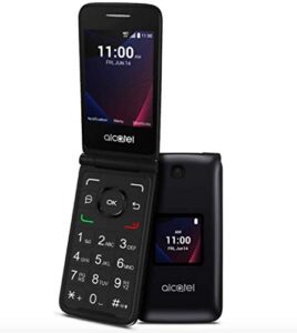 alcatel go flip 4044v (verizon unlocked) (renewed), black