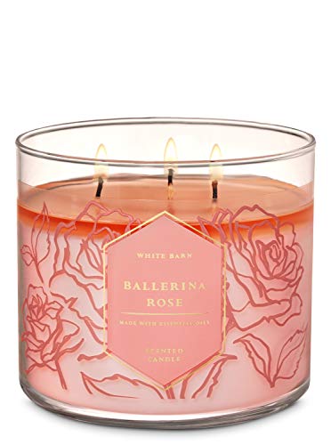 White Barn Bath & Body Works Ballerina Rose Large 3-Wick Scented Candle 14.5 oz