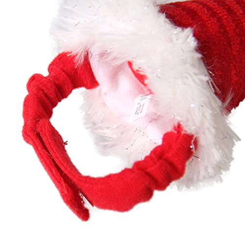 POPETPOP Guinea Pig Costume - Kitten Christmas Hat Pet Christmas Hat Santa Claus Cap Head Accessories for Rabbit Hamster Bunny Rat Kitten Small Animals 2pcs