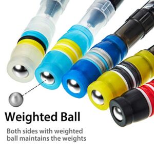 3 Pieces Spinning Pen Rolling Finger Rotating Pen Non Slip Coated 7.87 Inches Spinning Ballpoint Pen with Weighted Ball Gaming Pens for Student Learning Office Supplies, Random Color