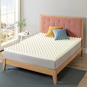 ZINUS 3 Inch Copper Cooling Memory Foam Mattress Topper With Airflow Design, Queen