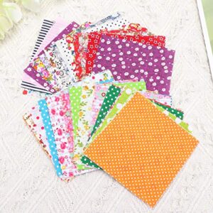 Healifty 100pcs Fabric Squares Sheets Cotton Patchwork Craft DIY Sewing Scrapbooking Quilting 10x10cm