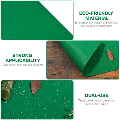 POPETPOP Reptile Carpet Mat - Reptiles Bedding Fiber Mat Substrate Terrarium Liner for Lizards Snakes Tortoise Rabbit Bearded Dragon Accessories - Green