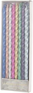 meri meri multi metallic twisted candles