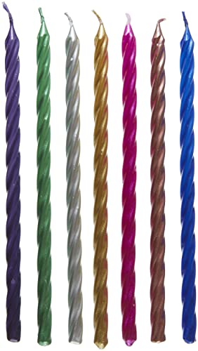 Meri Meri Multi Metallic Twisted Candles