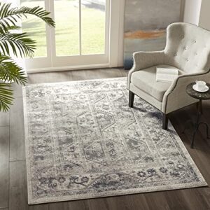 Madison Park Dakota Vienna Woven Turkish Area Rugs for Living Room, Indoor Dining Accent Modern Home Décor, Ultra Soft Floor Carpets for Dining Room, 5'3"W x 7'L, Distressed Tiled Beige