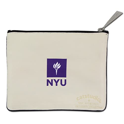 catstudio New York University (NYU) Collegiate Zipper Pouch Purse | Holds Your Phone, Coins, Pencils, Makeup, Dog Treats, & Tech Tools