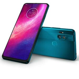 motorola one hyper 128gb + 4gb ram, xt202-1, 6.5” fhd+, 64 mp photos, lte factory unlocked smartphone - international version (blue iceberg)