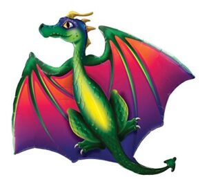 mythical dragon jumbo 45" foil party balloon