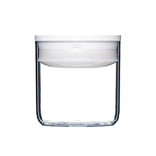 ClickClack Pantry Storage Round Container White 0.6ltr - Single - Air Tight Stackable Container