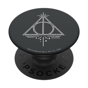 harry potter deathly hallows line art popsockets standard popgrip