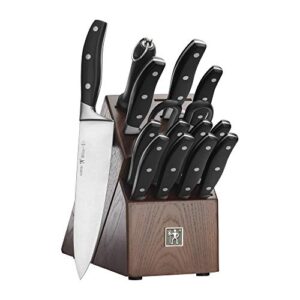 henckels forged contour 15-pc knife block set