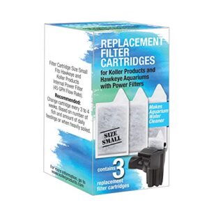 koller products replacement filter cartridges - small,white , 4 piece set