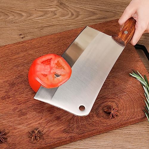 HERMANO Butcher Knife, Meat Cleaver Knife, 8 Inches Chopping Knife, Super Strong Makes Heavy Duty Easy