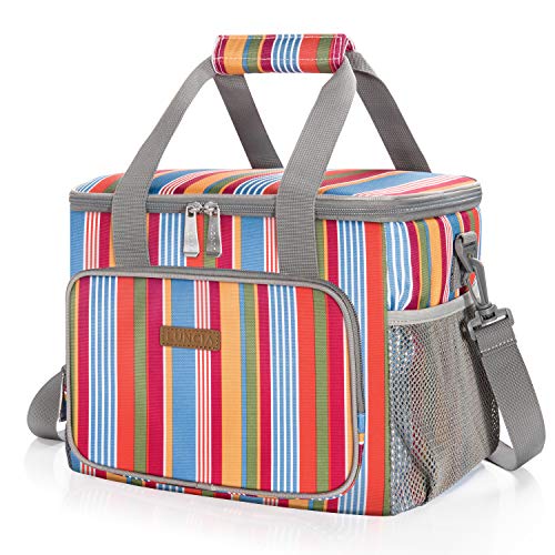 LUNCIA Large Lunch Bag 24-Can(15L) Soft Cooler Tote