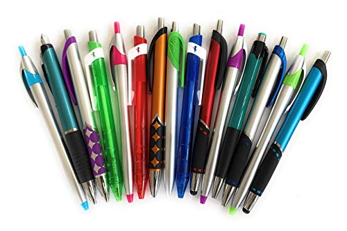 2lb Box Assorted Ink Pens - Plastic, Metal, Retractable, Cap (approx 100 pens)