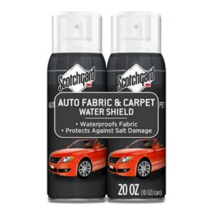 scotchgard auto fabric & carpet water shield, 20 ounces (two, 10 ounce cans)