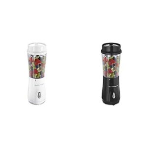 hamilton beach personal blender for shakes and smoothies with 14oz travel cup and lid & personal blender for shakes and smoothies with 14oz travel cup and lid