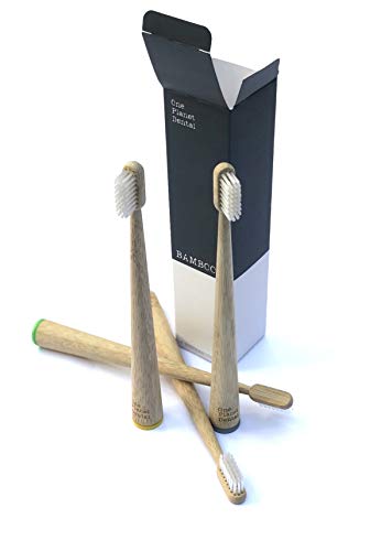 Stand up Biodegradable Bamboo toothbrushes| Hard Wearing, Soft/Medium Plant bristles| Vegan | Plastic Free Toothbrush | Biodegradable Packaging| All Natural Toothbrush