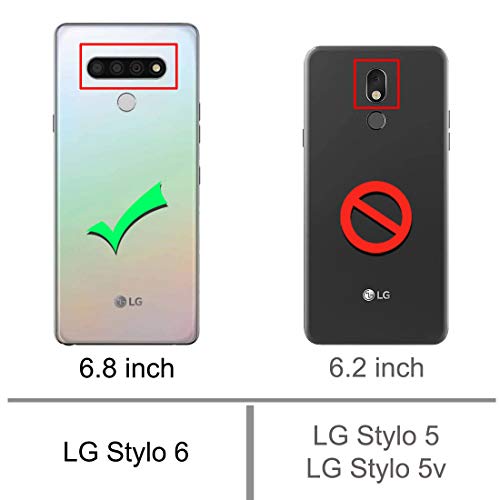 Osophter for LG Stylo 6 Case Clear Transparent Reinforced Corners TPU Shock-Absorption Flexible Cell Phone Cover for LG Stylo 6(Clear)