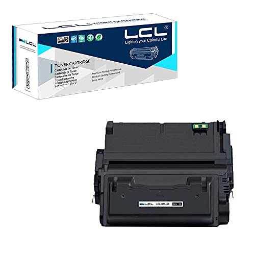 LCL Compatible Toner Cartridge Replacement for HP 45A Q5945A 4345 MFP 4345x MFP 4345xm MFP 4345xs MFP (1-Pack Black)