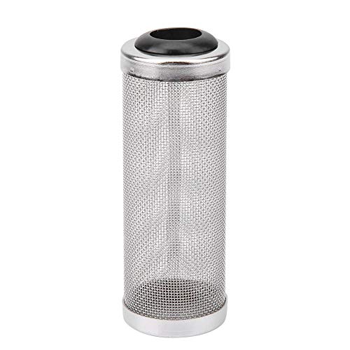 Tnfeeon Aquarium Filter Case, Stainless Steel Mesh Filter Media Cover Filter Net Case Cover Protect Shrimp Fish(L Dia.16mm)